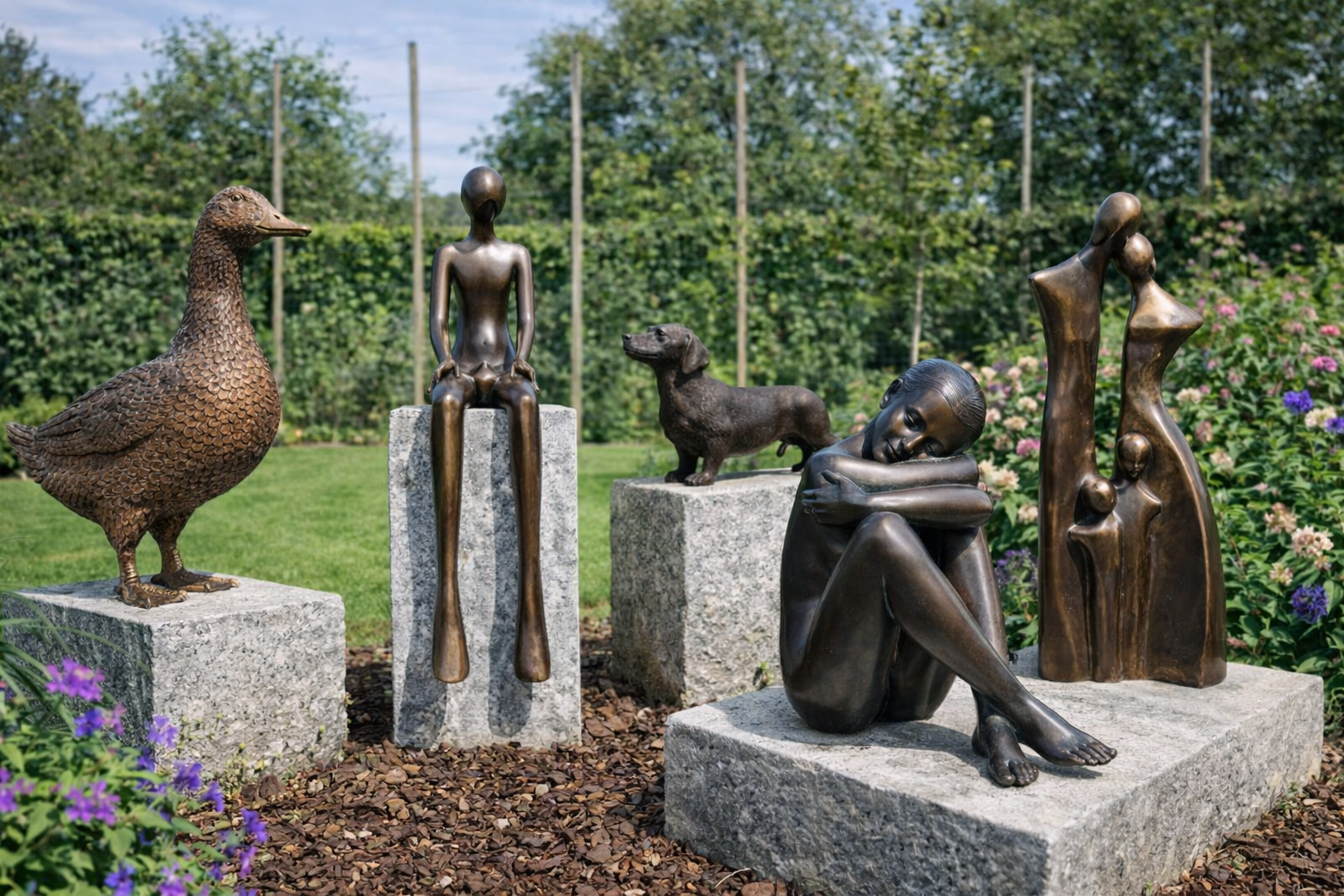 Bronze garden statues, timeless character for your outdoor space – stb-art