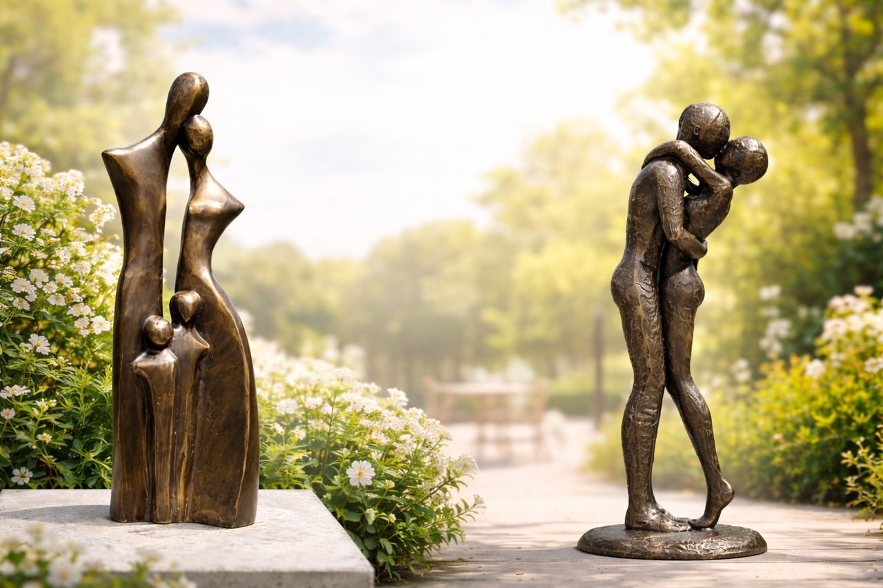 Bronze family sculptures and bronze couple statues ideas for a warm ho ...