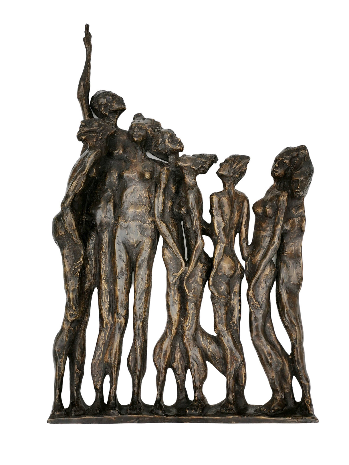 Bronze Wall Sculpture | 60 cm / 24 in | Modern Brutalist Interior Art ...