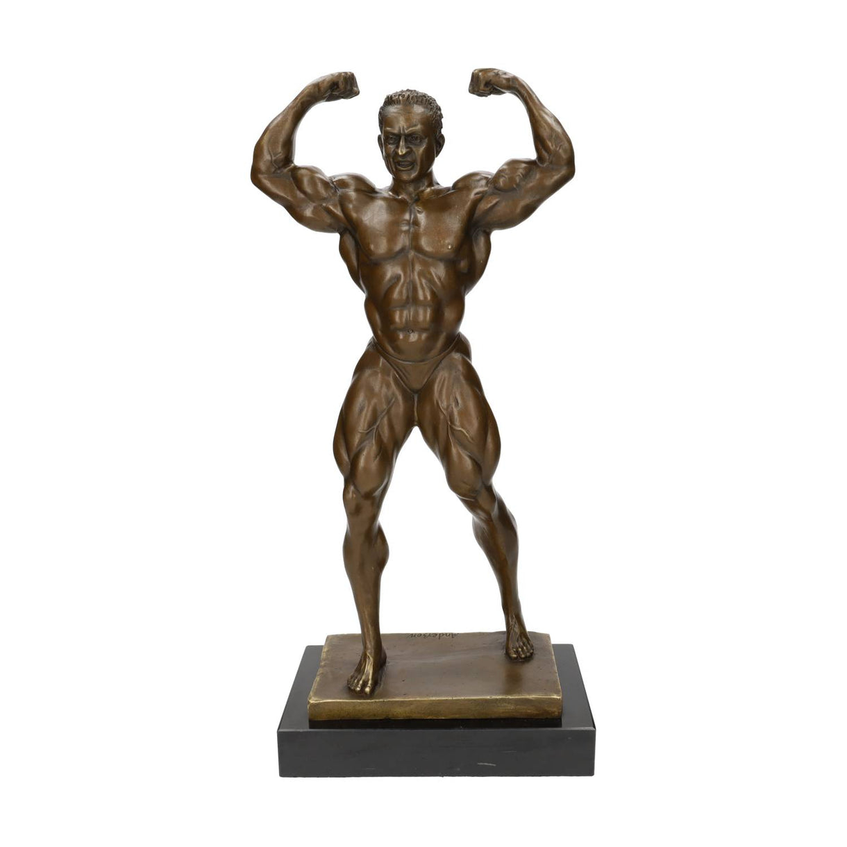 Bronze Bodybuilder Sculpture | 48 cm / 18.9 in | Symbol of Strength ...